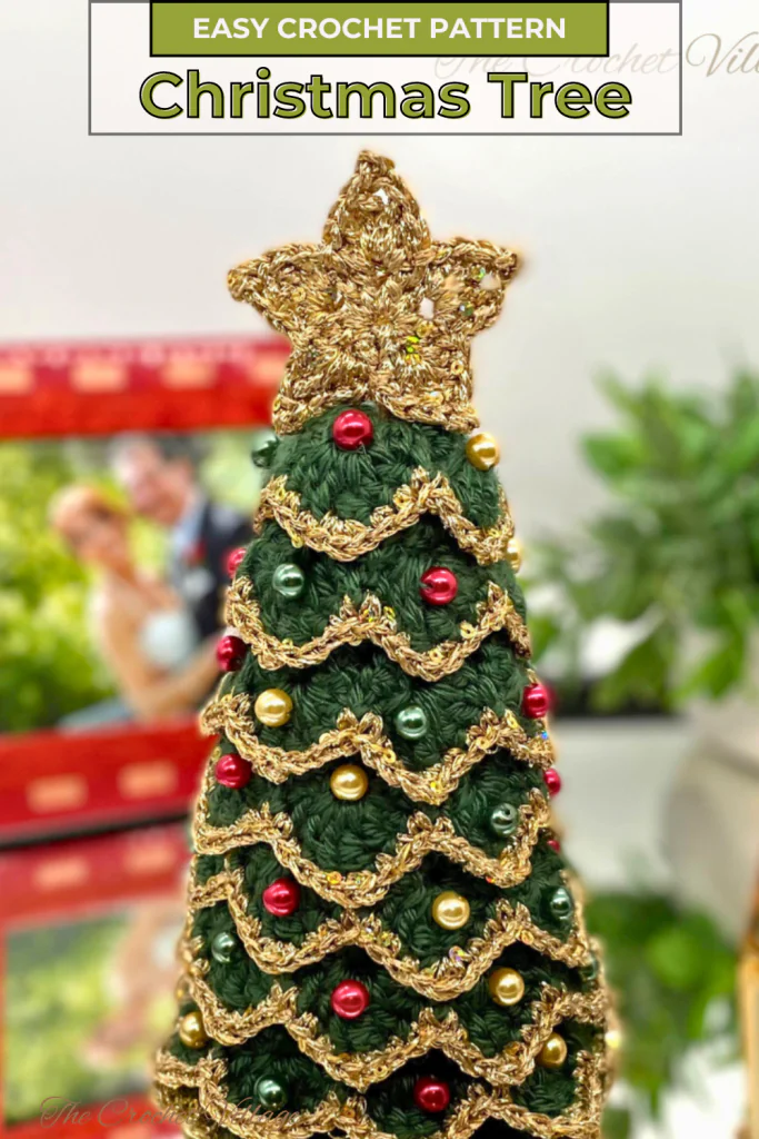 Grandma's Christmas Tree: Free Small 3D Crochet Pattern (Easy & Quick)