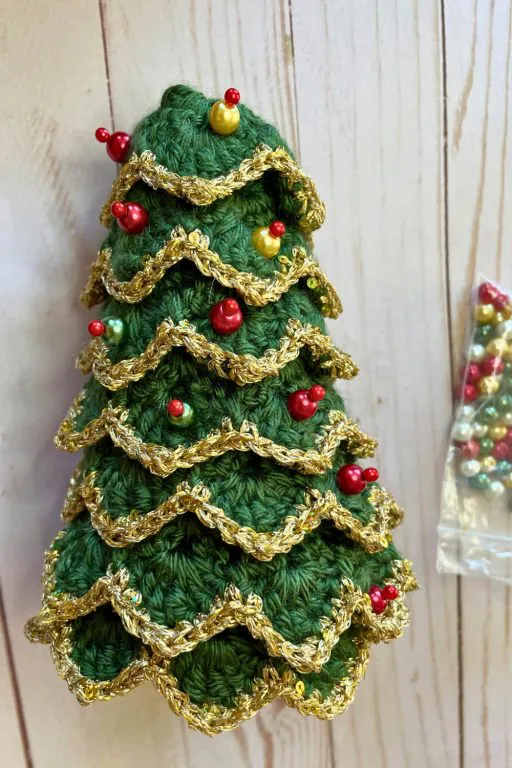 Grandma's Christmas Tree: Free Small 3D Crochet Pattern (Easy & Quick)