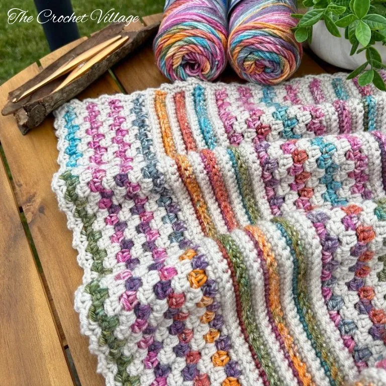 Free Reversible Crochet Blanket Pattern – Mystic Blanket!